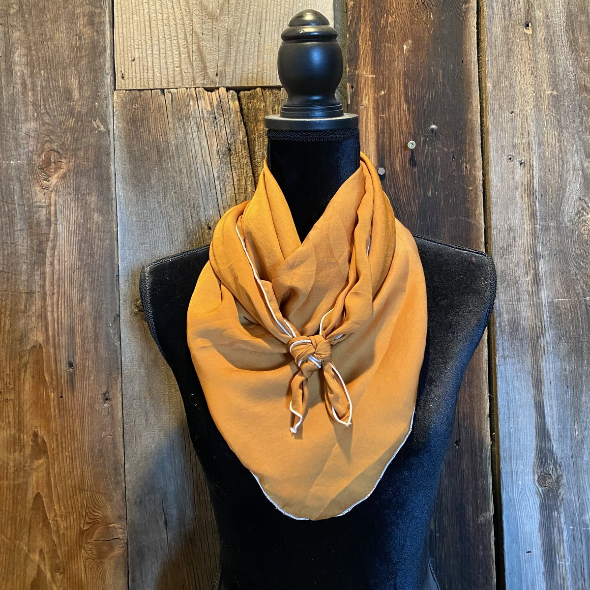 Light burnt orange satin – Rae's Rags